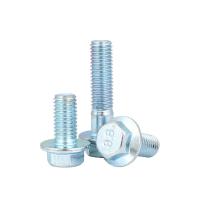 China High Strength DIN6921 Carbon Steel 8.8 Grade Galvanized Outer Hexagonal Head Flange Screw for sale
