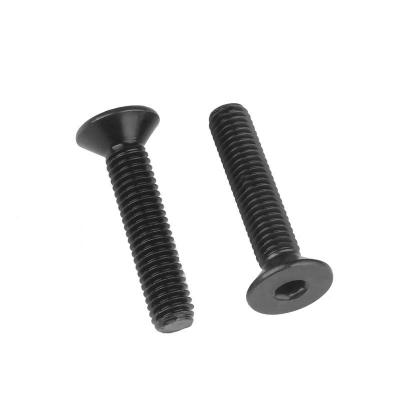 China DIN7991 Black Zinc Steel Flat Head Hex Socket Screw M6-M20 Heavy Machinery for sale