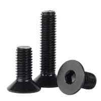 China DIN7991 Black Zinc Steel Flat Head Hex Socket Screw M6-M20 Heavy Machinery for sale