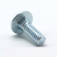 China DIN603 Half Round Head Square Neck Bolts Black Oxide Galvanized Iron M6-M20 for sale