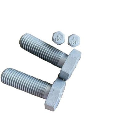 China Galvanized Steel Bolt and Nut Fastener A153 ASTM A307 Grade 8.8 10.9 12.9 for sale