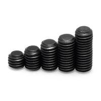 China Black Oxide Finish High Strength Hexagon Socket Set Screw with Concave End Headless Machine Screw for sale