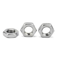 China Hot Dip Galvanized 304 Stainless Steel Fine Thread Hexagonal Nut DIN439 for sale