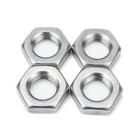 China Hot Dip Galvanized 304 Stainless Steel Fine Thread Hexagonal Nut DIN439 for sale