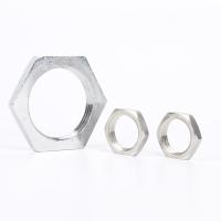 China Hot Dip Galvanized 304 Stainless Steel Fine Thread Hexagonal Nut DIN439 for sale