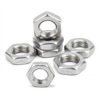China Hot Dip Galvanized 304 Stainless Steel Fine Thread Hexagonal Nut DIN439 for sale