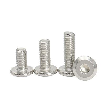 China ISO9001 Carbon Steel Nickel Plated Flat Head Chamfered Screws M6 M8 for sale