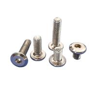 China ISO9001 Carbon Steel Nickel Plated Flat Head Chamfered Screws M6 M8 for sale