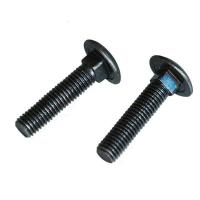 China Galvanized Half Round Head Square Neck Carriage Bolts M16x200mm ISO9001 for Bridge Repair for sale