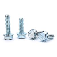 China DIN6921 Grade 10.9 Outer Hexagonal Flange Bolt with Padded Flower Teeth Hex Bolt for sale