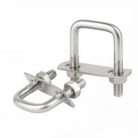 China Stainless Steel U-Bolt for Mechanical and Embedded Applications M10 x 50mm for sale