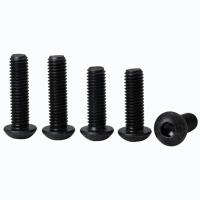 China M5-M100 High Strength Black Pan Head Screws ISO7380 Round Cup Bolts for sale