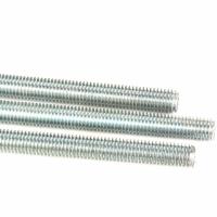 China Industry Galvanized Tooth Bar Threaded Screw DIN975 4.8 Level White for sale