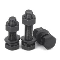 China 40Cr Custom Hex Bolts and Nuts Grade 8.8 10.9 12.9 Galvanized Black for sale