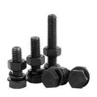 China M6 M8 High Tensile Hex Head Bolt and Nut DIN931 DIN933 Grade 8.8 10.9 12.9 Steel for sale