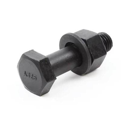 China ASTM A325 High Tensile Structural Bolts M6-M16 with A194 2H Nut Black Oxide for sale