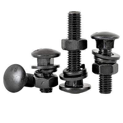 China Hot Dip Galvanized DIN603 Carriage Coach Bolt Grade 4.8 8.8 10.9 12.9 Black ZP HDG for sale
