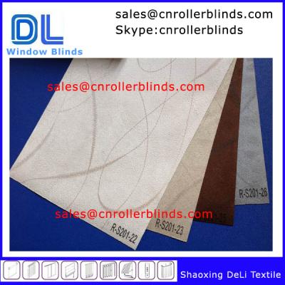 China Embossed Faux Suede Blackout Roller Blind Fabric for sale