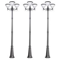 China Aluminum Garden Outdoor Solar Light Optically Controlled 30w Waterproof for sale