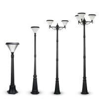 China SMD3528Aluminum Outdoor Garden Solar Light Black Integrated IP65 Optically Controlled for sale