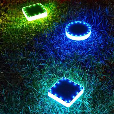 China RoHS Certified RGB Outdoor LED Solar Pathway Lights 1.5W 80LM Magnetic Switch Control for sale