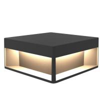 China Outdoor Square Solar Lamp Post Lantern IP65 Die Cast Aluminum Solar Post Cap Lighting for sale