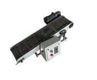 China SFS-120 Experimental Micro Air Cooled Conveyor - 0.12kW Motor, 750mm×300mm×230mm Stainless Steel Belt for Polymer Research for sale