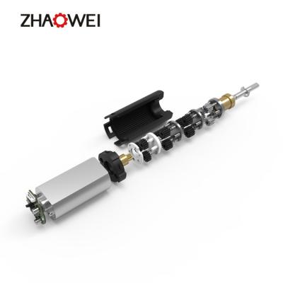 China Hair Dryer Micro Planetary Gearbox Dia 8mm 394rpm 100gf Cm Stepper Brushed DC Motor for sale