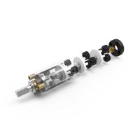 China High Torque Low rpm 22 mm gear Motors for Automatic Curtain, 3 Speed Stage for sale