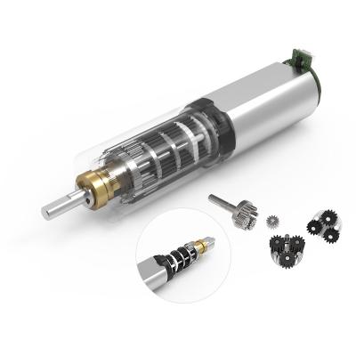 China Medical Ventilator Plastic Planetary Gearbox Dia 8mm 30rpm Brushed Stepper Motor for sale