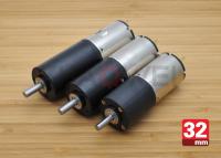 China 12V 32mm OD Low Speed DC Motor Gearbox for Solar Panels , 52rpm Load Speed for sale