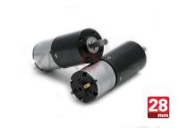 China Small Size 28mm 24 volt dc gear motor With Low Speed Metal Gearbox for sale