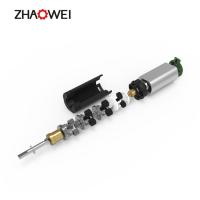 China Micro Plastic Planetary Gearbox 8mm Stepper Motor PD008008-168 67RPM Low Rpm for sale