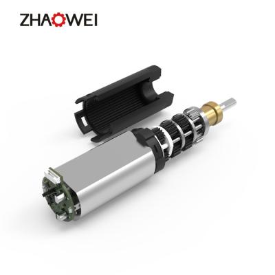China Micro Plastic Planetary Gearbox 8mm Stepper Motor PD008008-168 67RPM Low Rpm for sale