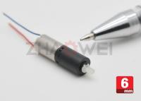 China 6mm 3V Micro Medical Pump Gearbox / Mini Gear Motor With DC Brush Motor for sale