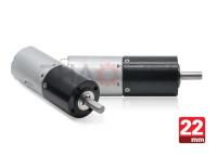 China High Precision 22mm 24V Low Noise Planetary DC Motor With Gearbox , SGS TS for sale
