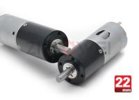 China High Precision 22mm 24V Low Noise Planetary DC Motor With Gearbox , SGS TS for sale