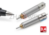 China Push Rod Metal Gear Dc Motor 3.4mm 3.0VDC Minisize Low Speed For VR/AR Glasses for sale