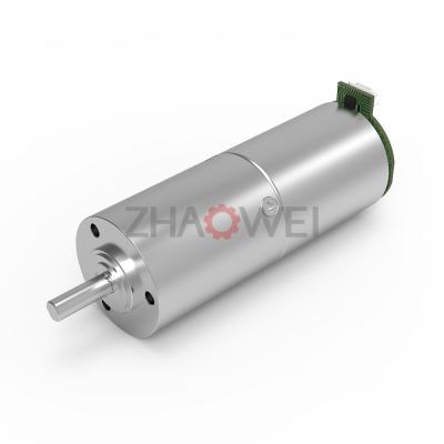 China 12V 24V 5rpm 24mm Planetary Gear Reducer Motor With Encoder for sale