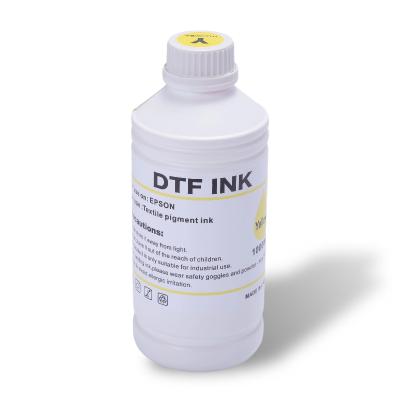China High Chroma Epson DTF Printer Ink Yellow Printing Flexible Wash Resistant for sale