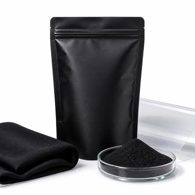 China 1kg Black DTF Powder for Dark Fabrics with 80-170 um Particle Size and 115-135°C Activation Temperature for sale