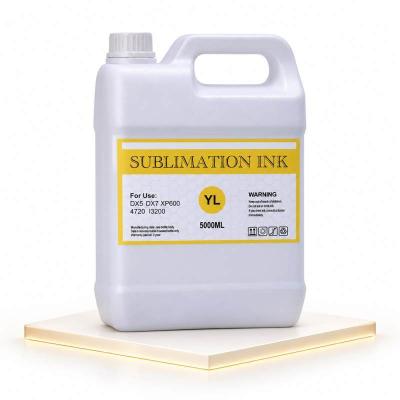 China Vibrant Yellow Sublimation Ink 1000 ml/bottle for Epson C63 C67 C86 Heat Transfer Printing for sale