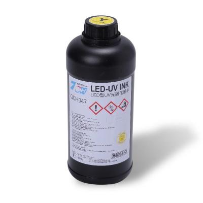 China TOYO Bright Yellow Hard UV Ink 1000ml for Ricoh G5 G6 Printheads Rigid Printing for sale
