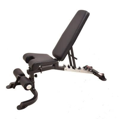 China Adjustable Multifunction Commercial Bench in Dark Grey Assembled Size 1585*645*1230 for sale