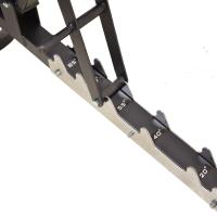 China Adjustable Multifunction Commercial Bench in Dark Grey Assembled Size 1585*645*1230 for sale
