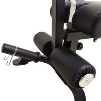 China Adjustable Multifunction Commercial Bench in Dark Grey Assembled Size 1585*645*1230 for sale