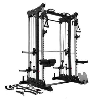 China Qingdao Port Loading 3 in 1 Combo Power Rack with Smith Machine Function Customized for sale