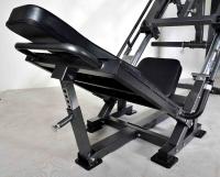 China Grey/Black Gym Leg Press Hack Squat Machine LCL Support Adjustability for sale
