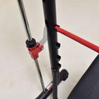 China Men's Red Fitness Gym Equipment Squat Rack Weight Lifting Exercise Bench for sale