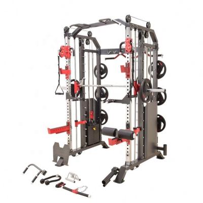 China All In One Gym Multi-Functional Gym Equipment Power Rack Smith Machine With Weight Stack for sale
